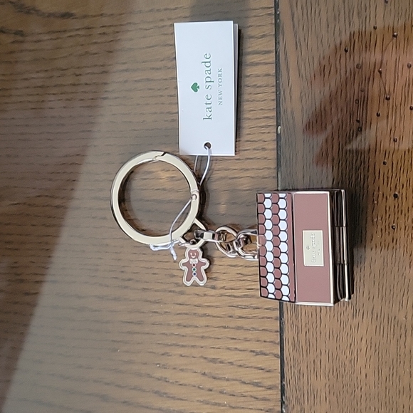kate spade | Bags | New Kate Spade Gingerbread House Bag Charm Keychain ...